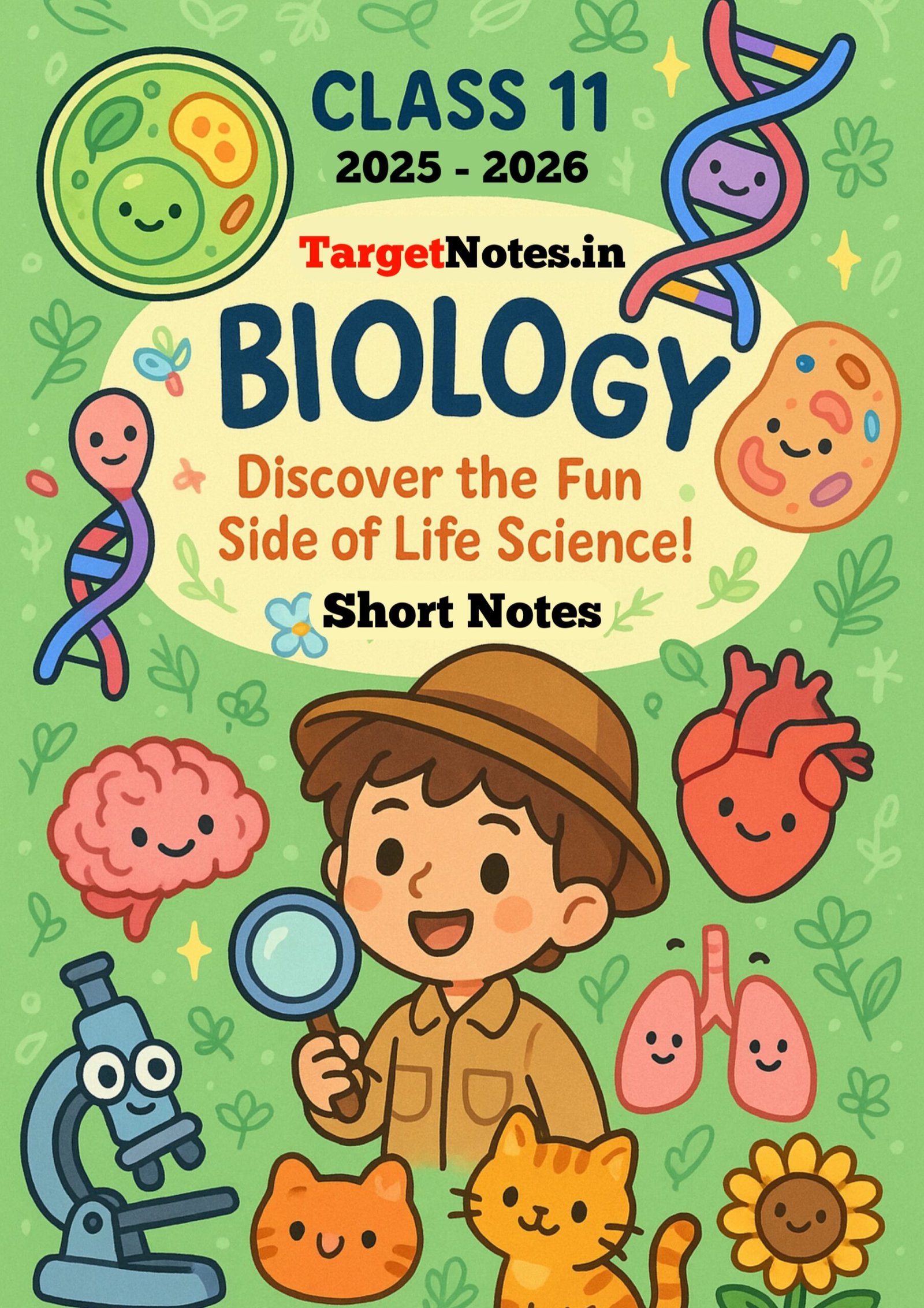 NCERT Class 11th Biology Short Notes 2025-2026 – Target Notes